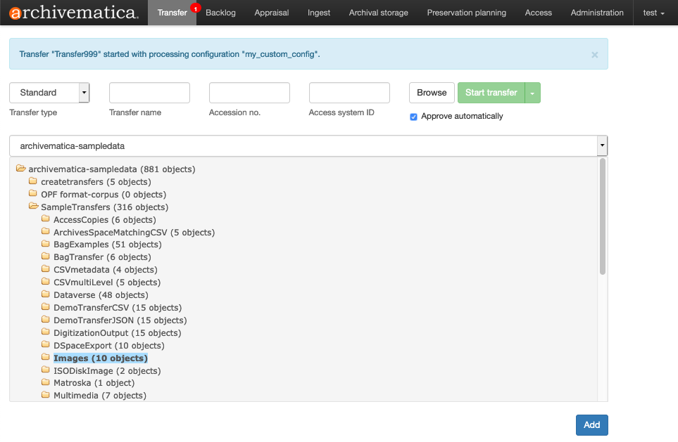Transfer | Documentation (Archivematica 1.15.1) | Archivematica: open-source digital ...